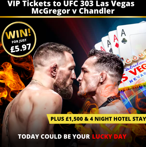 2 VIP tickets to UFC 303 in Las Vegas – McGregor v Chandler #2 - Lucky ...