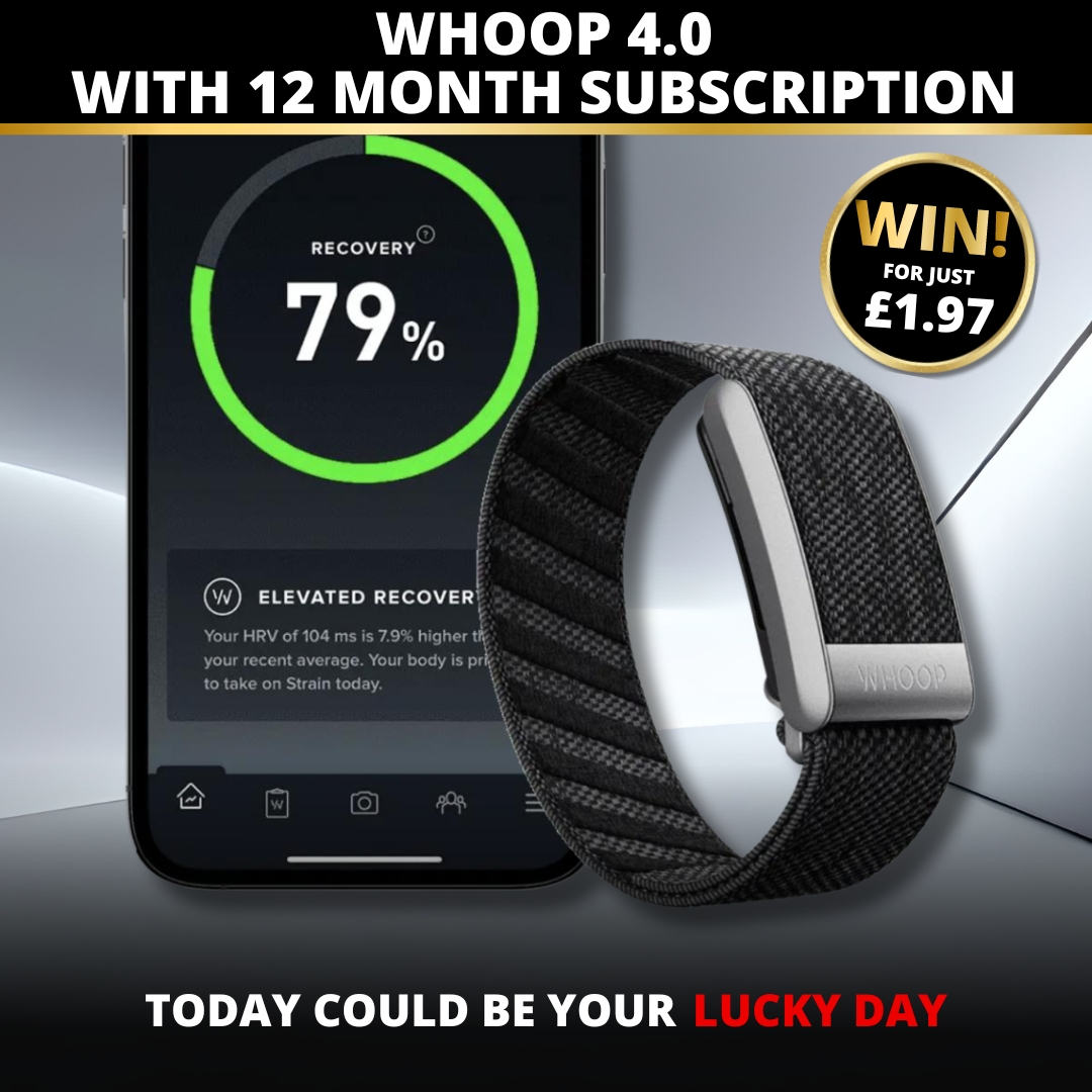 WHOOP 4.0 With 12 Month Subscription - Lucky Day Competitions